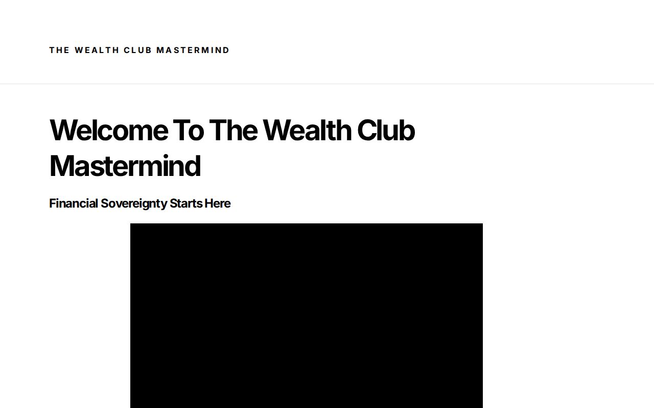 The Wealth Club Mastermind